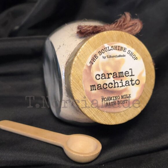 T.NorciaMade | Bath & Body | Caramel Macchiato Foaming Milk Bath Dust | Poshmark